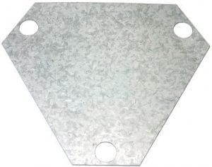 Bolt Keeper Plate Triangle Slipbase
