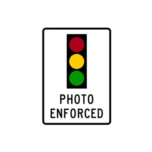 R10-18a Traffic Signal Photo Enforced Sign - Transline Industries