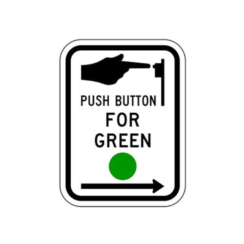 R10-4R Push Button for Green Signal (Right Arrow) Sign - Transline ...