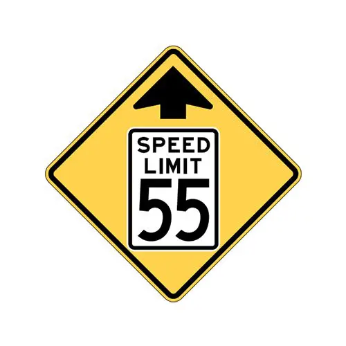 W3-5 Reduced Speed Limit Ahead Sign - Transline Industries